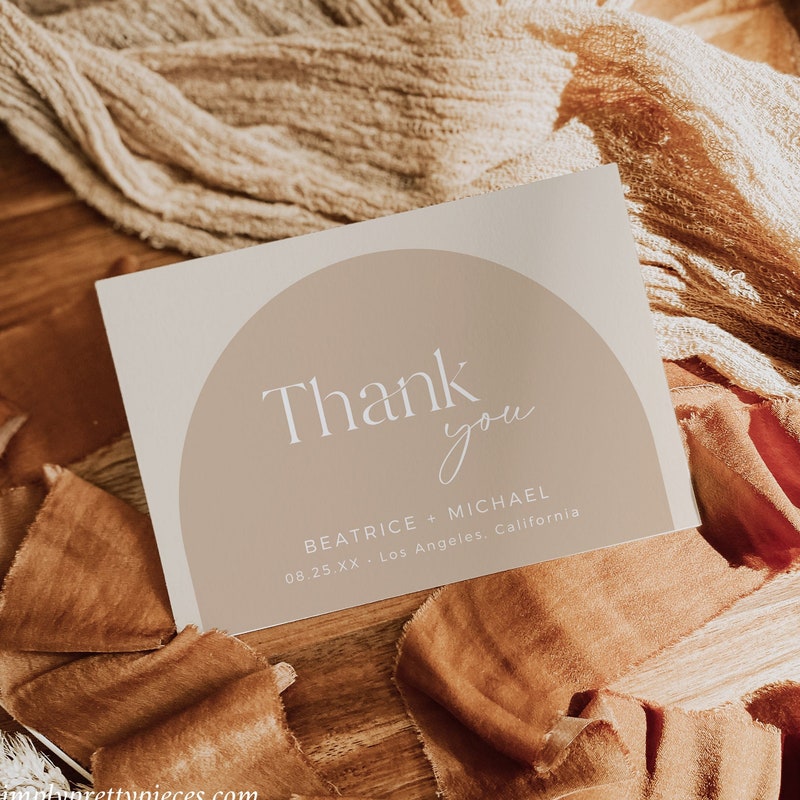 Boho Thank You Cards - Etsy