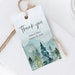 Woodland Rustic Editable Tags, Printable Mountains Favor Tags, Forest ...
