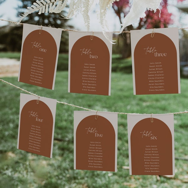 Seating Chart Arch - Etsy