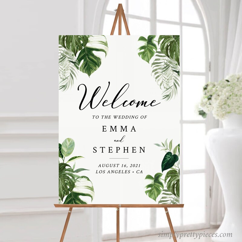 Printable Tropical Signage - Etsy