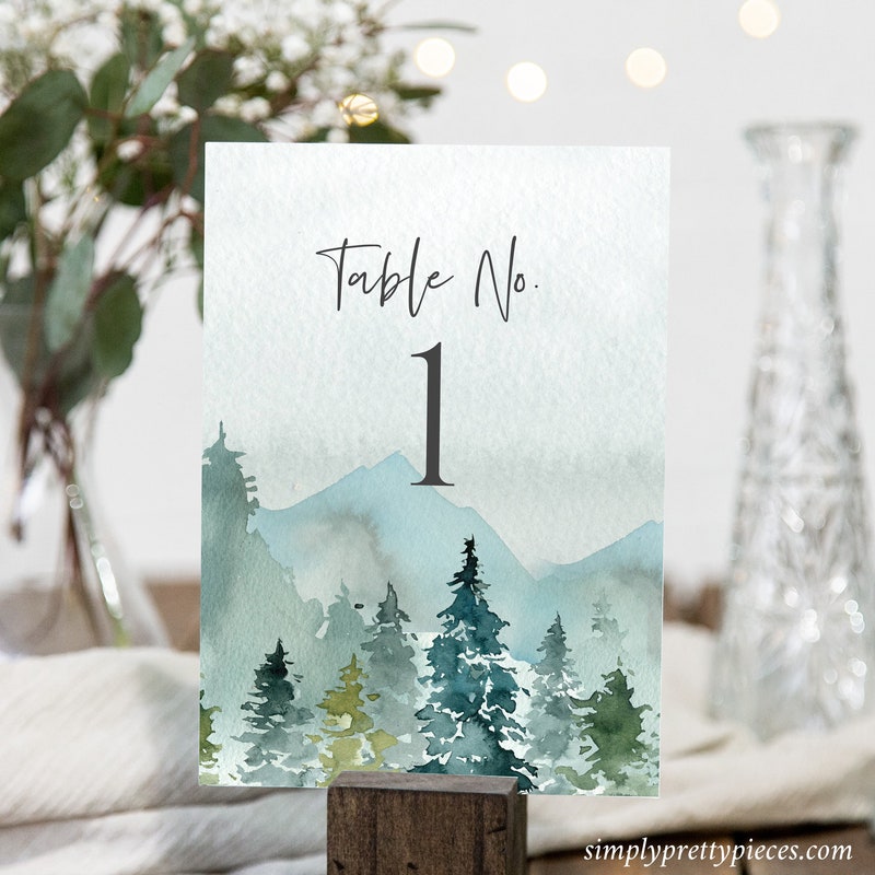 Rustic Table Numbers - Etsy