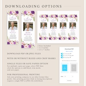 Memorial Bookmark Favor, Funeral Bookmark, in Loving Memory Bookmark ...