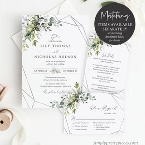 Foliage Grey Editable Wrap Around Address Label Template, Printable ...