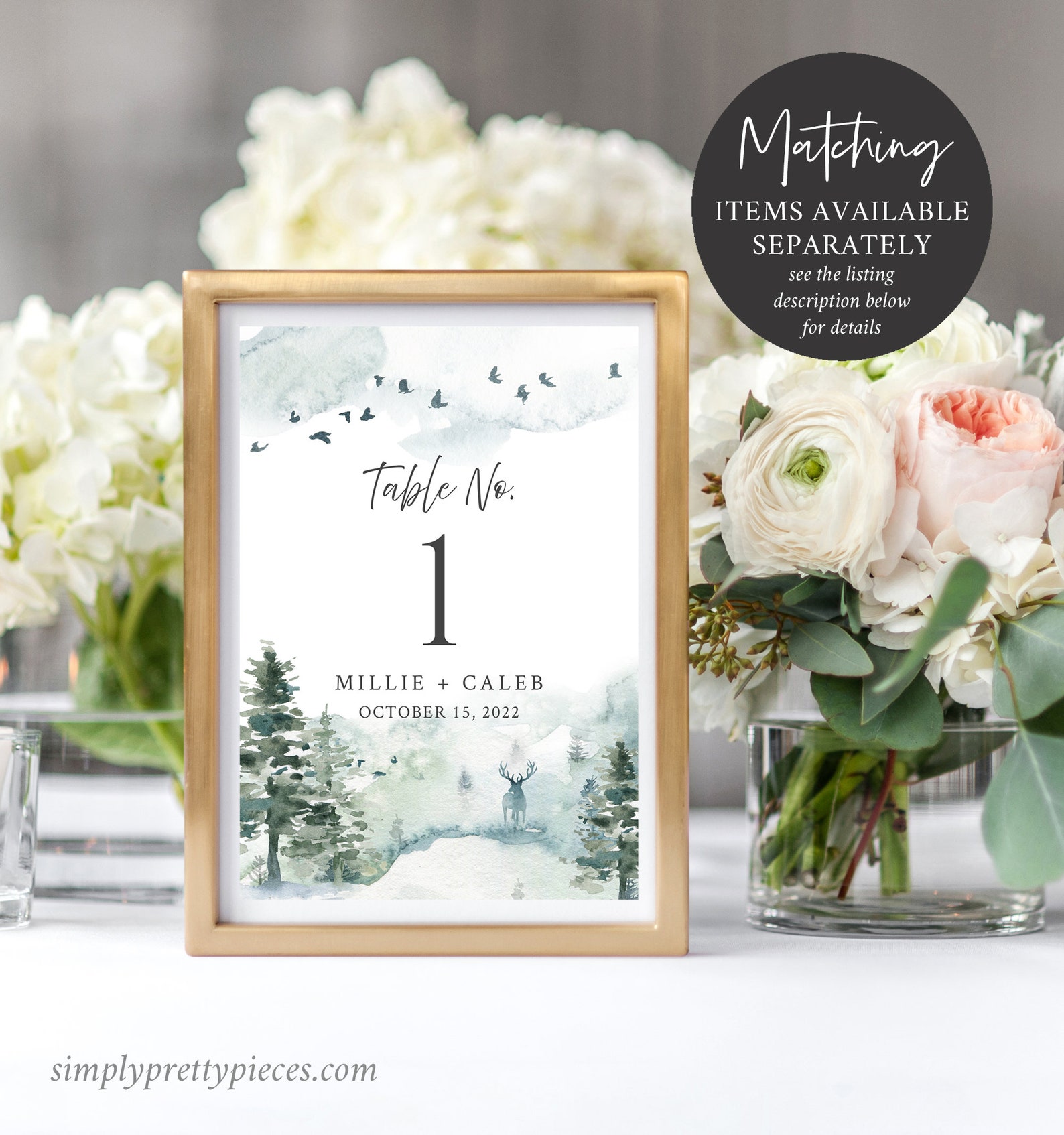 Editable Forest Favor Tags Printable Woodland Rustic Tags - Etsy