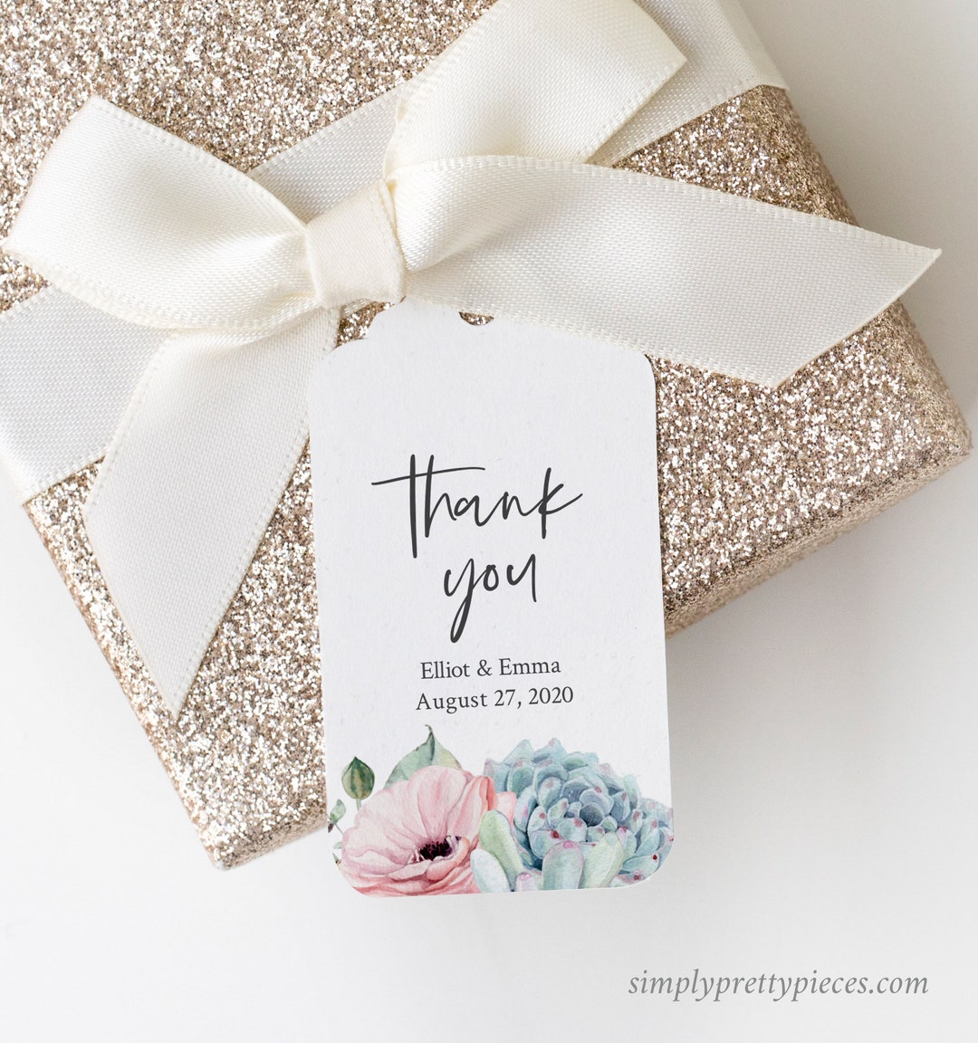 Succulent Editable Tags, Printable Cactus Favor Tags, Desert Tag ...