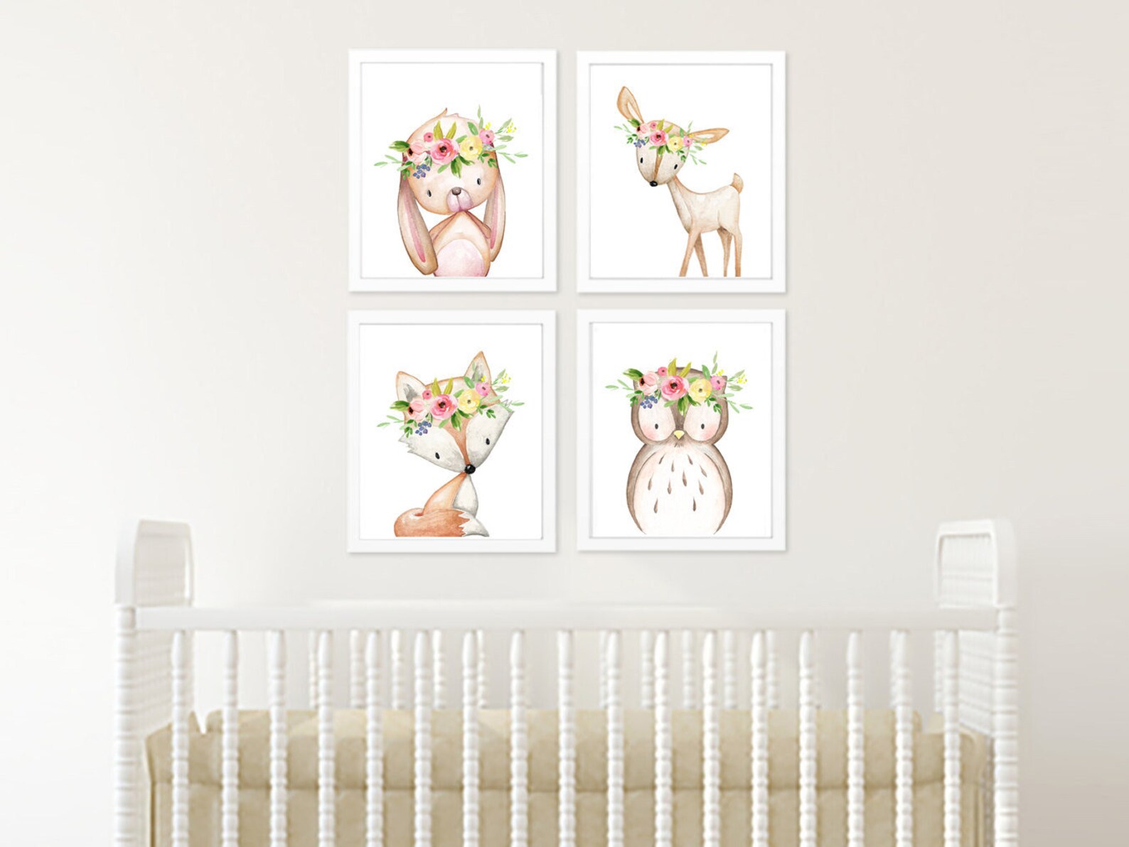 Boho Woodland Animals Printable Nursery Art Forest Animals - Etsy