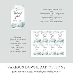 Editable Forest Favor Tags, Printable Woodland Rustic Tags, Stag ...