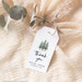 Rustic Pine Editable Favor Tags, Printable Modern Forest Favor Tags ...