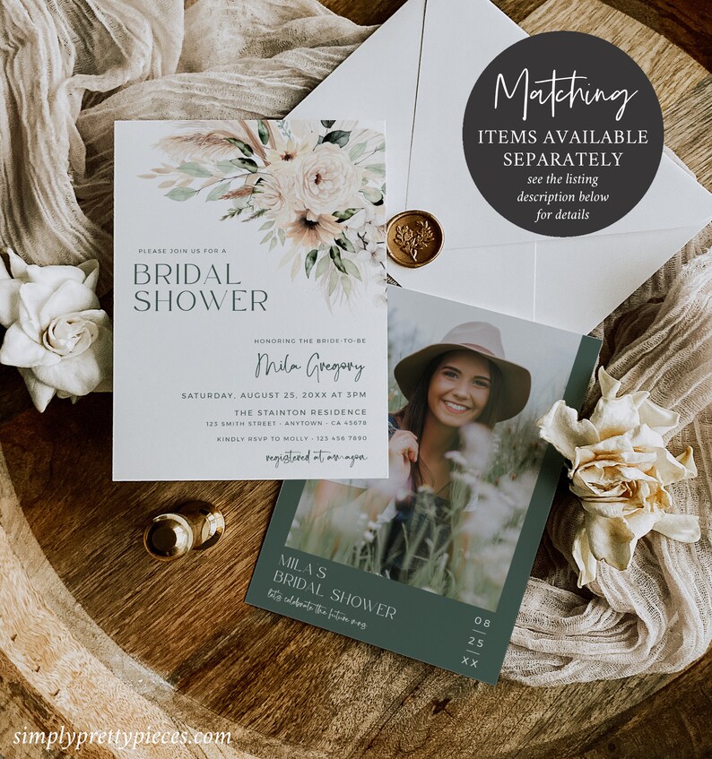 Sage Bridal Shower Welcome Poster, Boho Shower Welcome Sign Sage ...