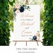 Navy Blush Rose Gold Floral Editable Wedding Welcome Sign, Shower Sign ...