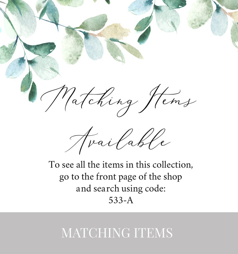 Eucalyptus Editable Wrap Around Address Label Template | Etsy