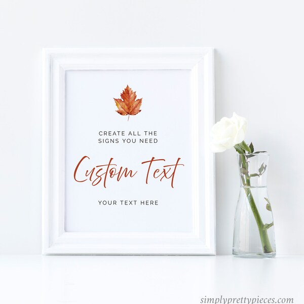 Maple Leaf Sign - Etsy
