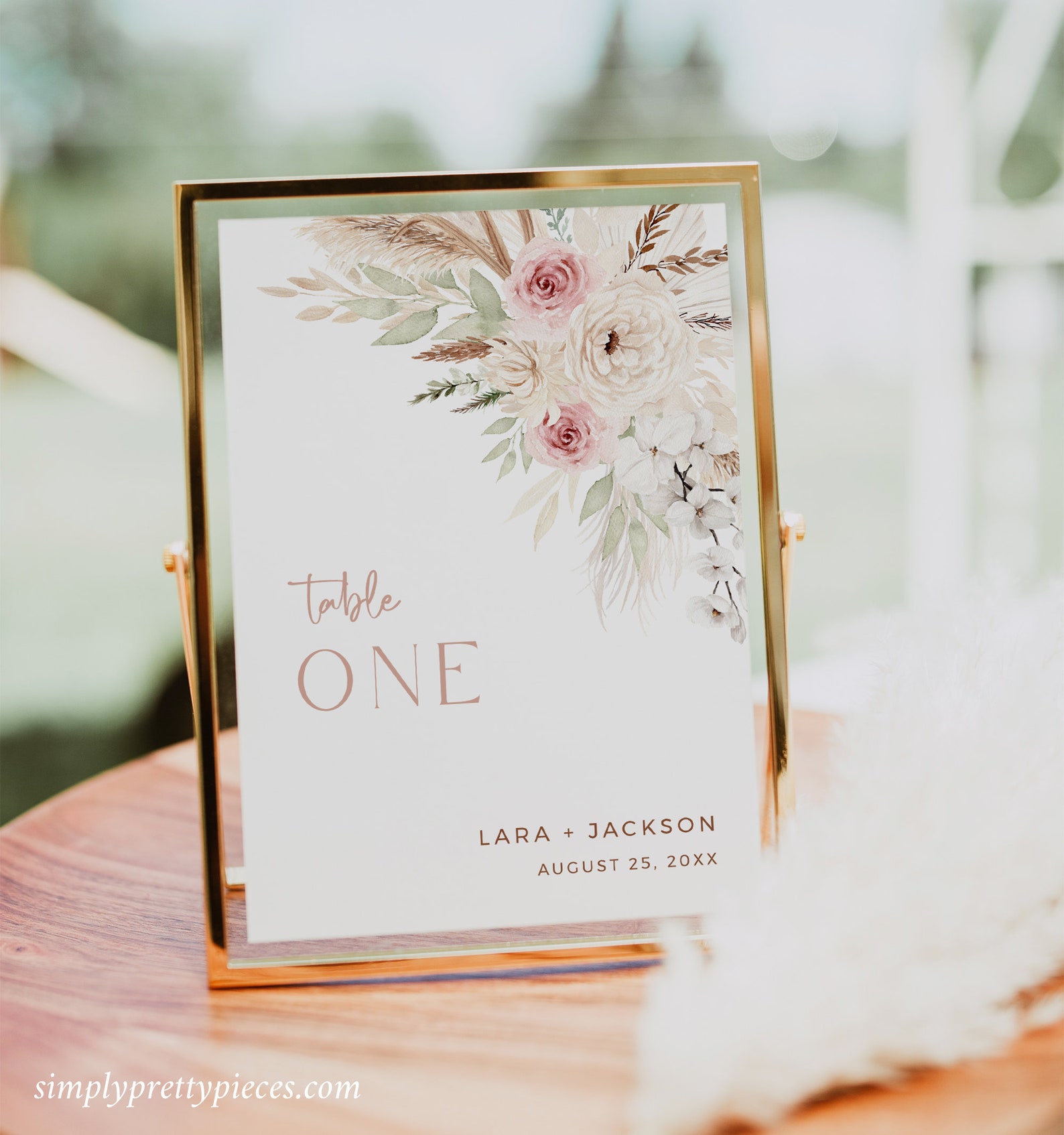 Bohemian Wedding Table Numbers Dusty Rose Table Number Boho - Etsy