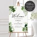Monstera Editable Table Numbers, Printable Tropical Greenery Wedding ...