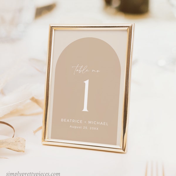 Wedding Table Number - Etsy