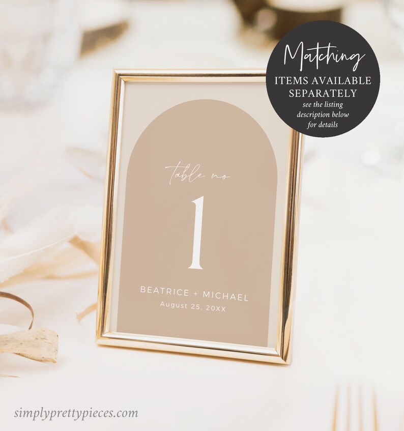 Taupe Custom Wedding Sign Neutral Arch Table Top Sign - Etsy
