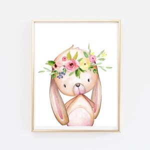 Boho Woodland Animals Printable Nursery Art, Forest Animals Nursery ...