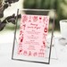 Doodle Christmas Bar Menu Hand Drawn Holiday Drinks Menu, Pink Xmas ...