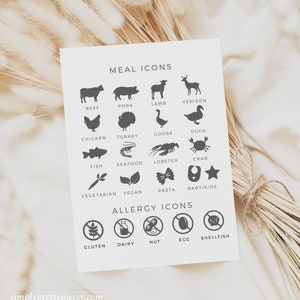 Woodland Place Card, Mountains Name Card, Forest Wedding Place Card ...