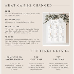 Modern Individual Seating Chart Cards, Minimalist Table Cards ...