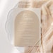 Taupe Arch Menu Arched Wedding Menu Neutral Boho Table Menu - Etsy