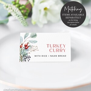 Christmas Wine Bottle Editable Label, Printable Winter Foliage Full ...