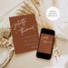 Rust Wedding Invitation, Boho Wedding Invite, Desert Wedding Invitation ...