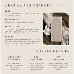 Taupe Arch Menu, Arched Wedding Menu, Neutral Boho Table Menu, Bohemian ...