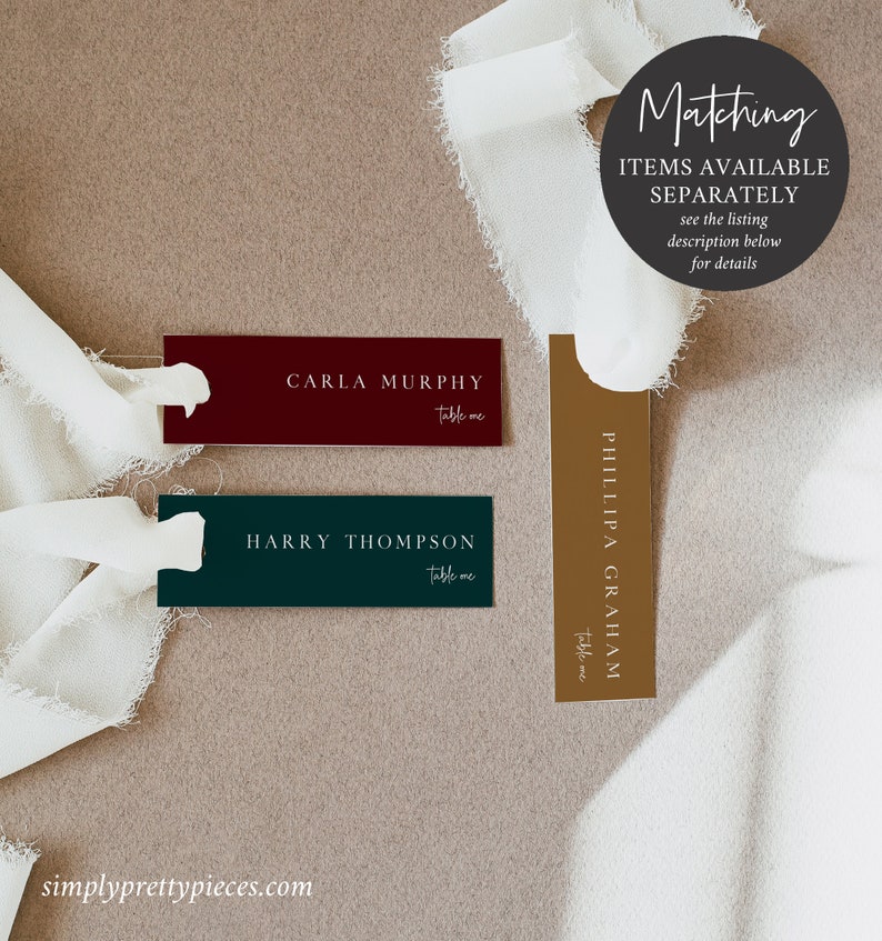 Jewel Toned Signature Drinks Sign Editable Minimal Cocktails - Etsy