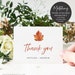 Maple Leaf Editable Tags, Printable Fall Favor Tags, Modern Autumn Tag ...