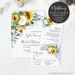 Sunflower Editable Booklet Program Foldable Yellow Floral - Etsy