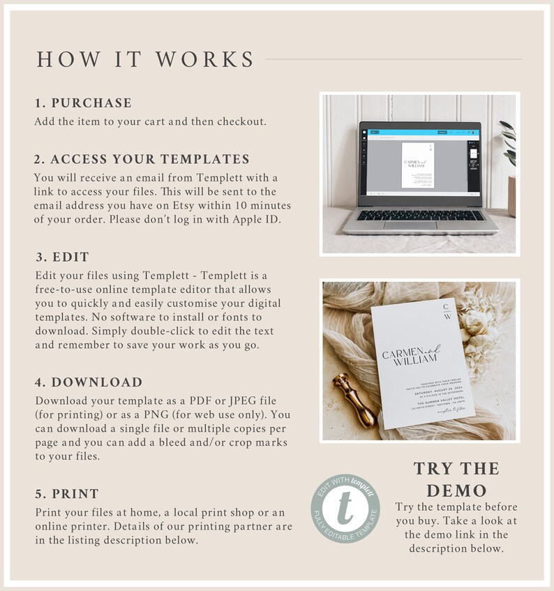 Rustic Woodland Editable Menu Minimal Pine Table Wedding - Etsy