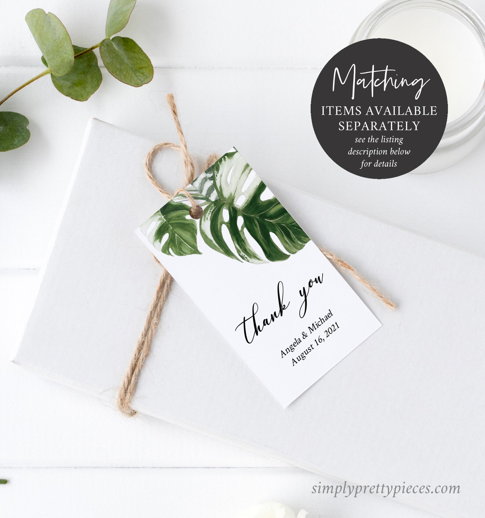 Monstera Editable Tic Tac Labels Printable Mint to Be Label - Etsy