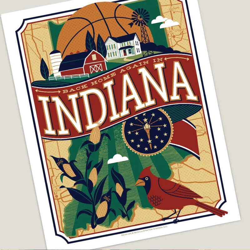 Indiana Home Sign - Etsy