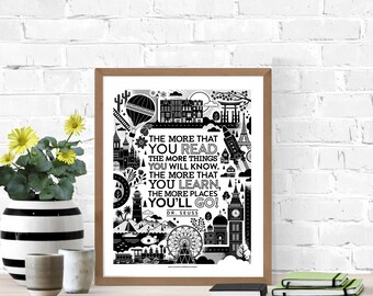 The More You Read | Etsy