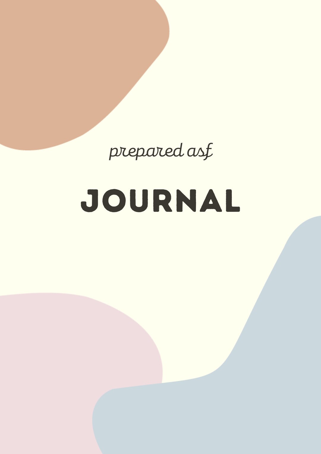 Prepared ASF Journal (printable + Digital) - Etsy