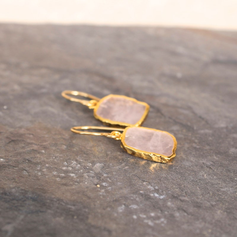 Quartz Earrings - Etsy