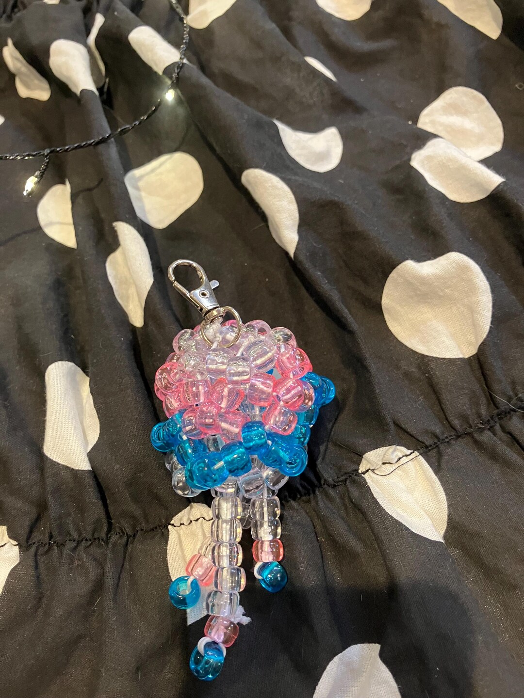 Jellyfish Kandi Keychain - Etsy