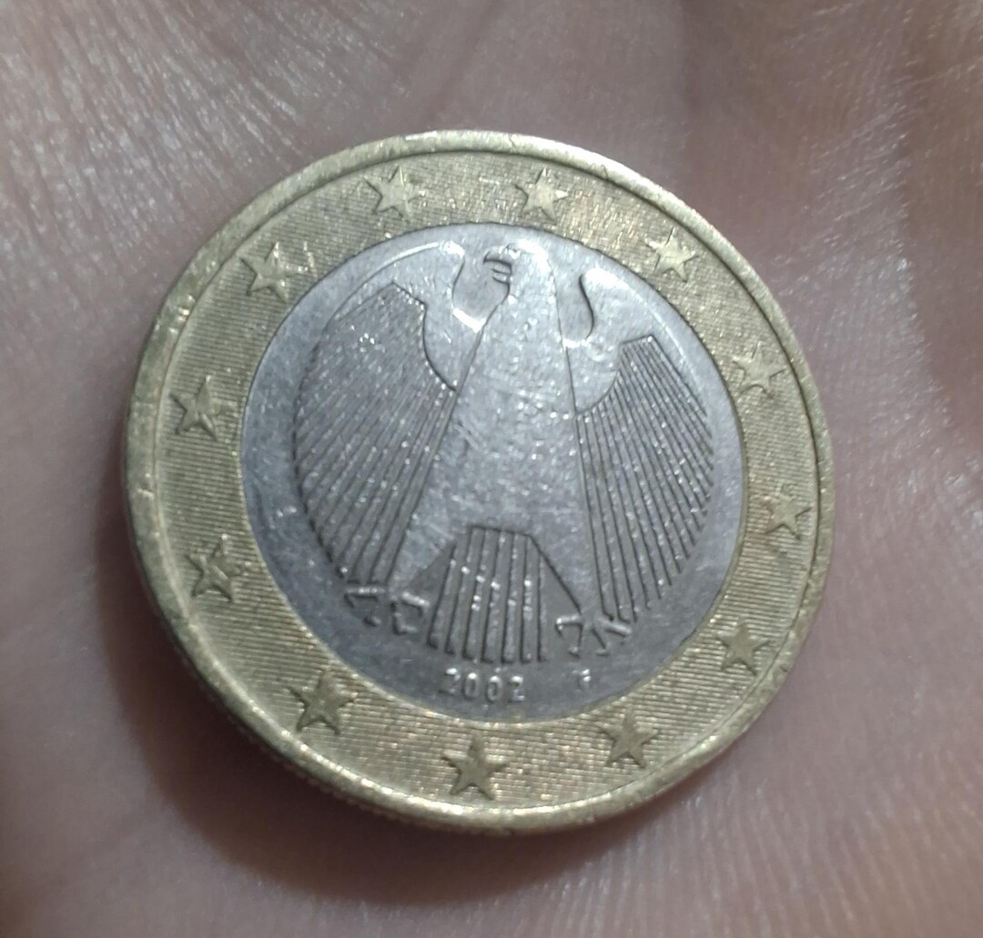 Germany 1 Euro Coin 2002 – “F” Mint Mark – German Eagle – Euro ...