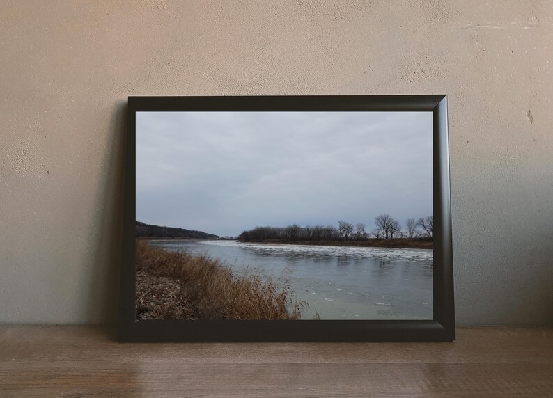 Winter Ice Flow on the Missouri River – Nature Photography (digital ...