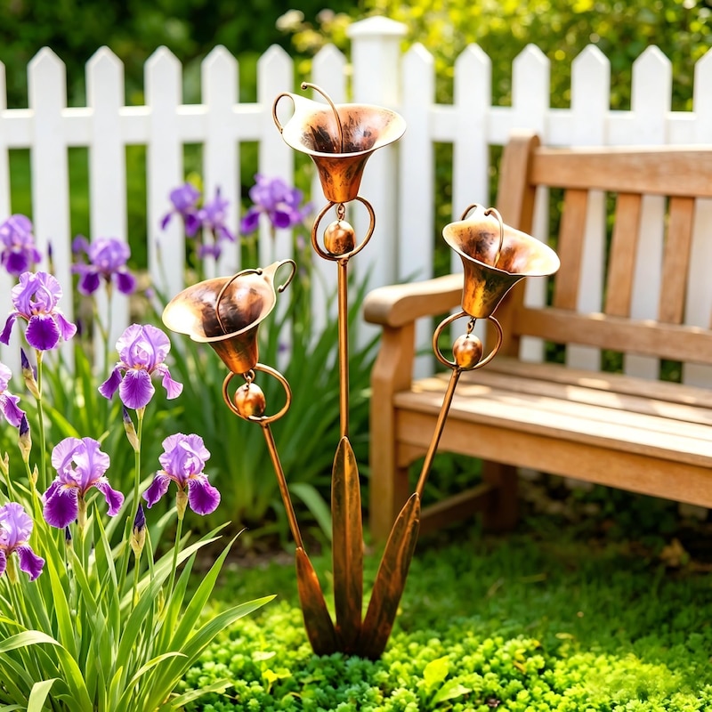 Garden Flame Sculpture - Etsy