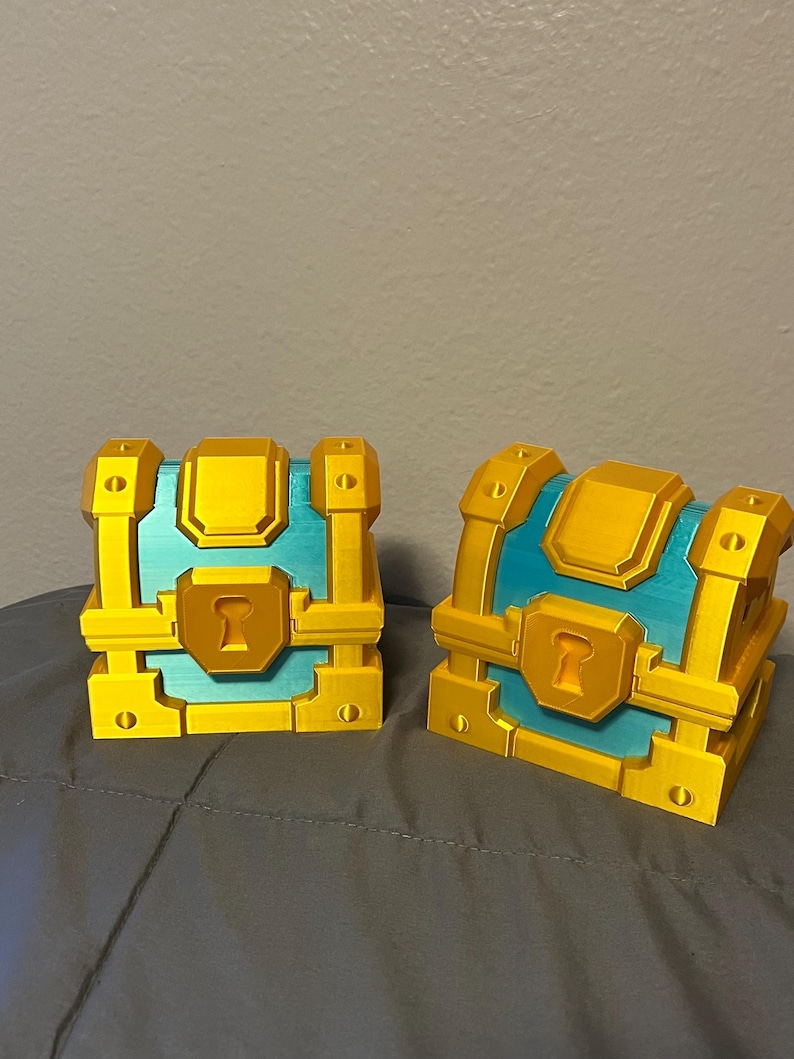 Chest From Clash Royale - Emote Keychains Included - Etsy UK