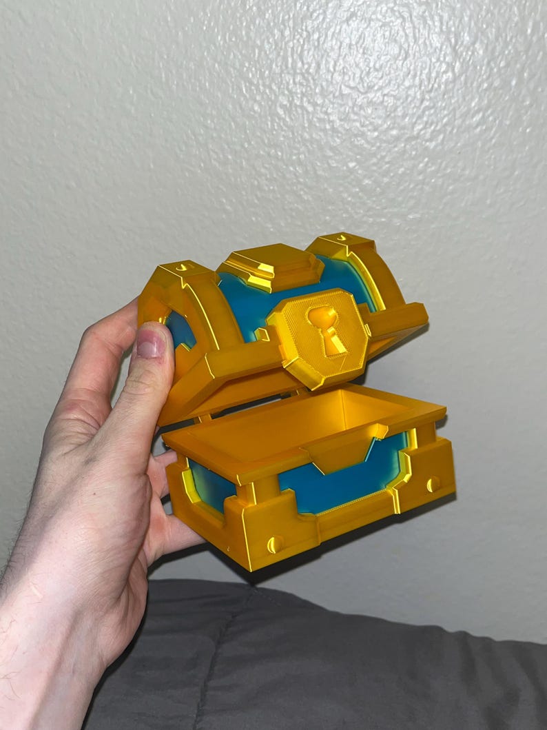 Chest From Clash Royale - Emote Keychains Included - Etsy