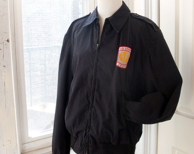 JROTC Black Navy / US Army Jacket Windbreaker Unisex Small / Medium - Etsy