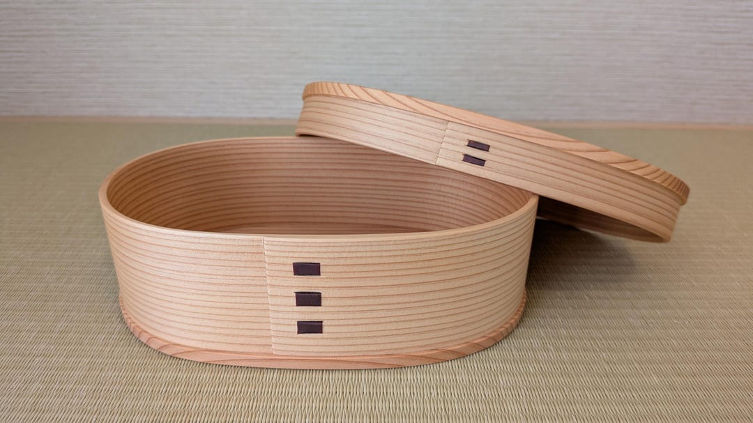 Hand-bent Magewappa Bento Box Crafted From Akita Cedar - Etsy