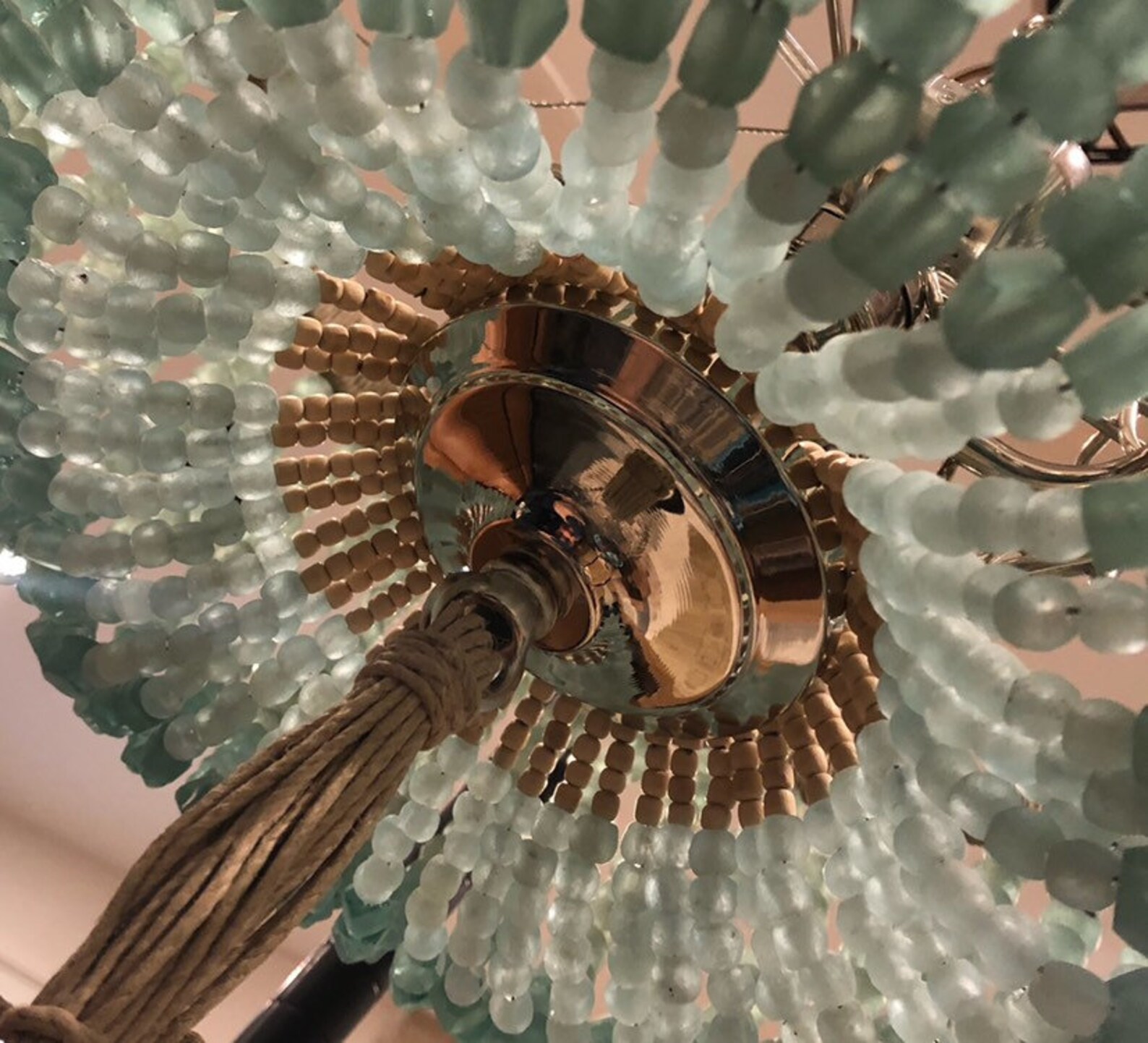 Sea Glass Light Fixture- Made to Order - Etsy