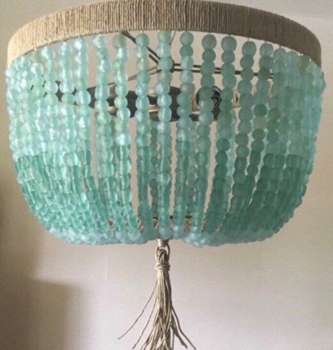 Sea Glass Light Fixture- Made to Order - Etsy