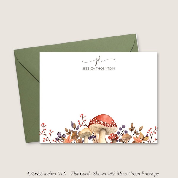 Mushroom Note Cards - Etsy