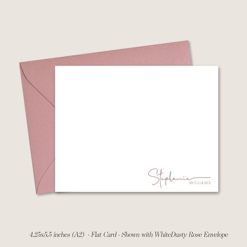 Flat Note Cards - Etsy