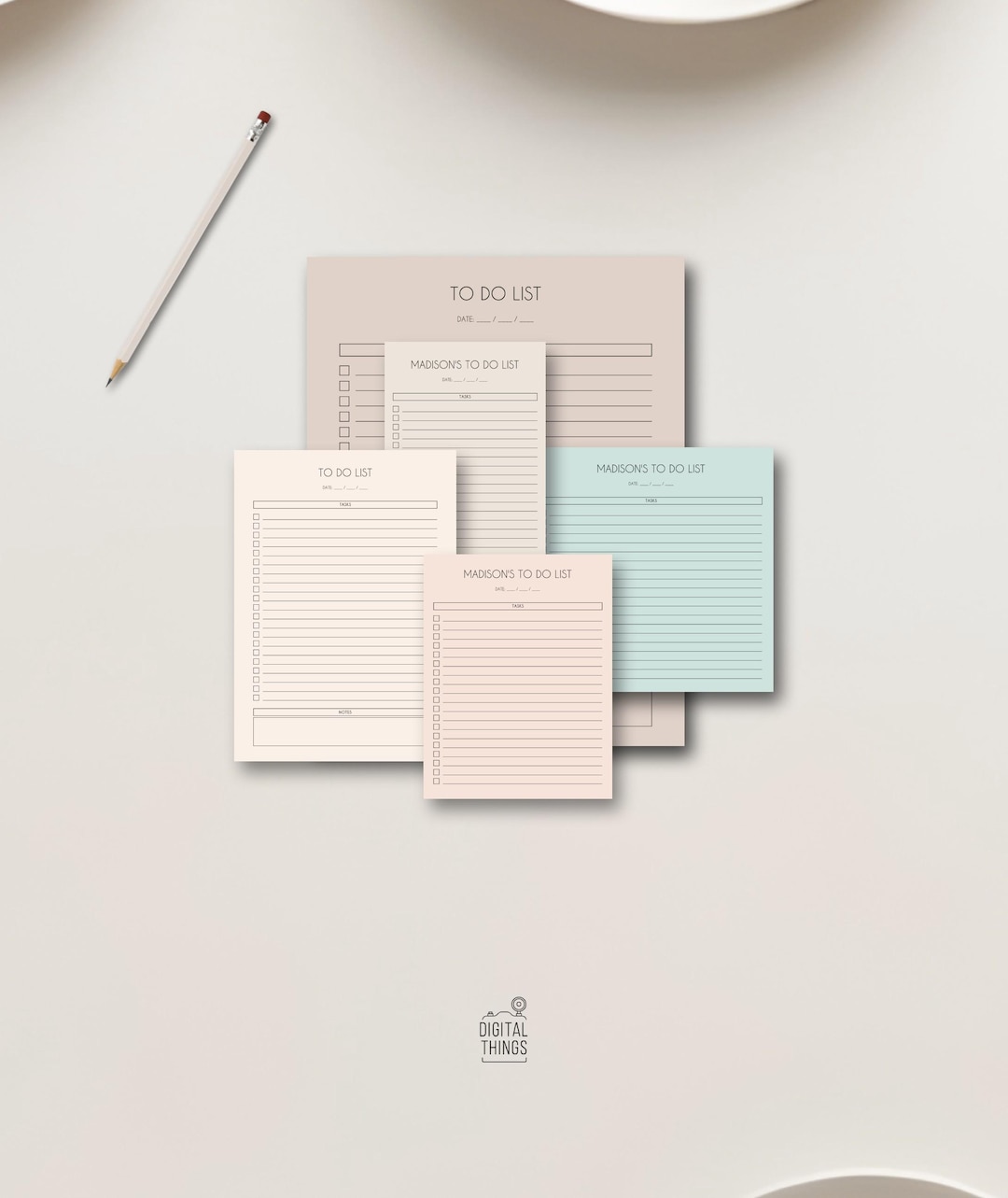 Personalized to Do List Notepad, Custom Minimalist Notepad Planner ...